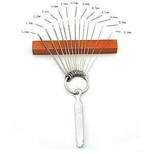 Guitar Bridge Saddle Nut Files Set - 13 Different Size Needle Files with Circular Cross Section and 9 Pcs Sand Paper For Bass, Ukulele, Acoustic & Electric Guitar nut slot polish - iLuiz