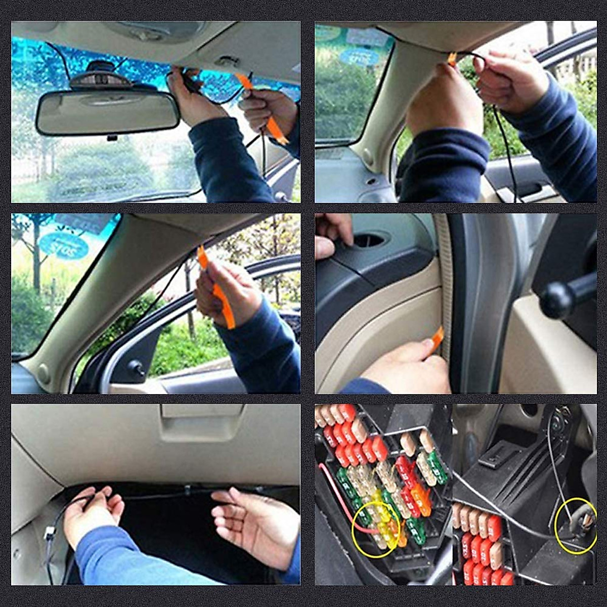 Skyview Dash-Cam-Hardwire-Kit Dash-Cam-Charger Dash-Cam-Hardwire-Kit-Mini-USB Power-Charger-Battery-Converter-Output 5V2A Adapter-for-Mirror-Front-and-Rear-Hidden-Spy-Car-Camera-Dash-Cams