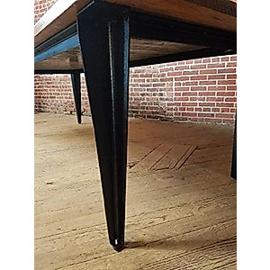 Custom Reclaimed Wood Inlayed Dining Table