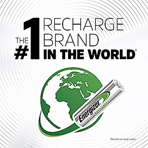 Energizer Power Plus Rechargeable AA Batteries (8 Pack), Double A Batteries