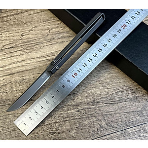 ichuanyi 2023 New Folding Broken Window Pocket Knife,New Folding Fruit Knife,Creative Portable Fruit Knife Mini Mechanical Knife (Gray)