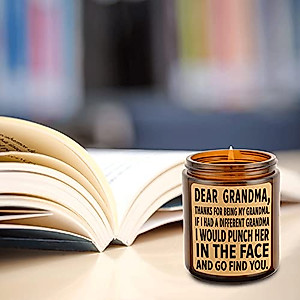 Grandma Gifts-Funny First Time Grandma Birthday Gifts-Gifts for Grandma-Thanksgiving, Christmas, Birthday Gifts for Grandma-GFTYIO Lavender Scented Candles