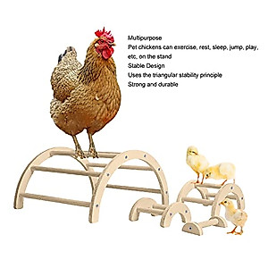 Wooden Chick Perch,Chicken Stand Toy Chicken Toys Chicken Roosting Bar Chick Chicken Perch for Chick Hamsters Small Animals