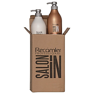 Recamier Saloon In Hydra Repair Shampoo & Conditioner Set Dry And Damaged Hair | SalonIn Cabello Secos Y Dañados Hidrata Nutre Y Repara Instantáneamente Kit 33.8Oz-1000ml