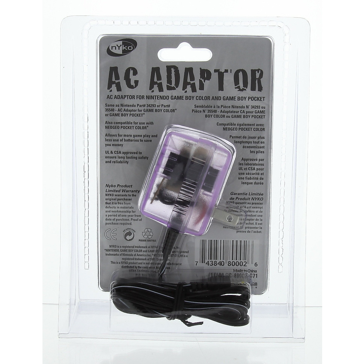 Nyko Nintendo A/C Adaptor (Game Boy Color, Game Boy)