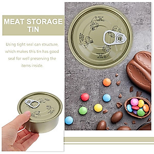 Luxshiny 12pcs Food Grade Self-Seal Tin Cans with Lids: 3.26X3.26X1.65 Inch Round Tinplate Containers for Cat Food Candies Lotions Balms Herbs, Empty Refillable Metal Jars for Storage