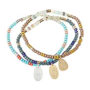 Scout Curated Wears - Intention Charm Bracelet - Rhodonite/Gold