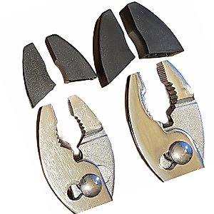 Soft Jaw Covers for Slip-Joint Pliers Both 6 Inch & 8 Inch Non-Marring Rubber Plastic Cover Pads Protectors for Plier Jaw for Sensitive Material Slip On