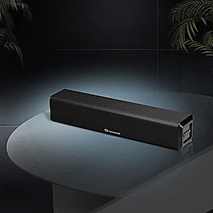 Wohome 16-Inch Small Sound Bars for TV, 50W Mini TV Speakers Soundbar with Wireless Bluetooth 5.0/Optical/AUX-RCA/USB Connection for Smart TV, 5EQs - S66