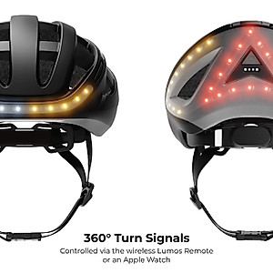 Lumos Ultra Fly Pro - Road Bike Helmet with Light | Lumos Firefly Compatible | Built-in Sunglasses Port | Custom-Made Fit System for Adult Men & Women | Bicycle Cycling Accessories