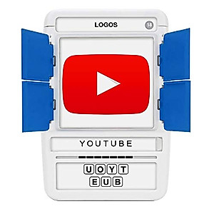 100 PICS Logos Travel Game - Guess 100 Logos | Flash Cards with Slide Reveal Case | Card Game, Gift, Stocking Stuffer | Hours of Fun for Kids and Adults | Ages 6+