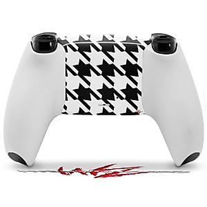 WraptorSkinz Skin Wrap compatible with Sony PS5 DualSense Controller Houndstooth Black (CONTROLLER NOT INCLUDED)