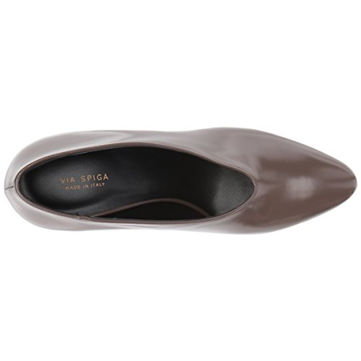 Via Spiga Women's Baran Block Heel Pump, Bark Leather, 5 M US