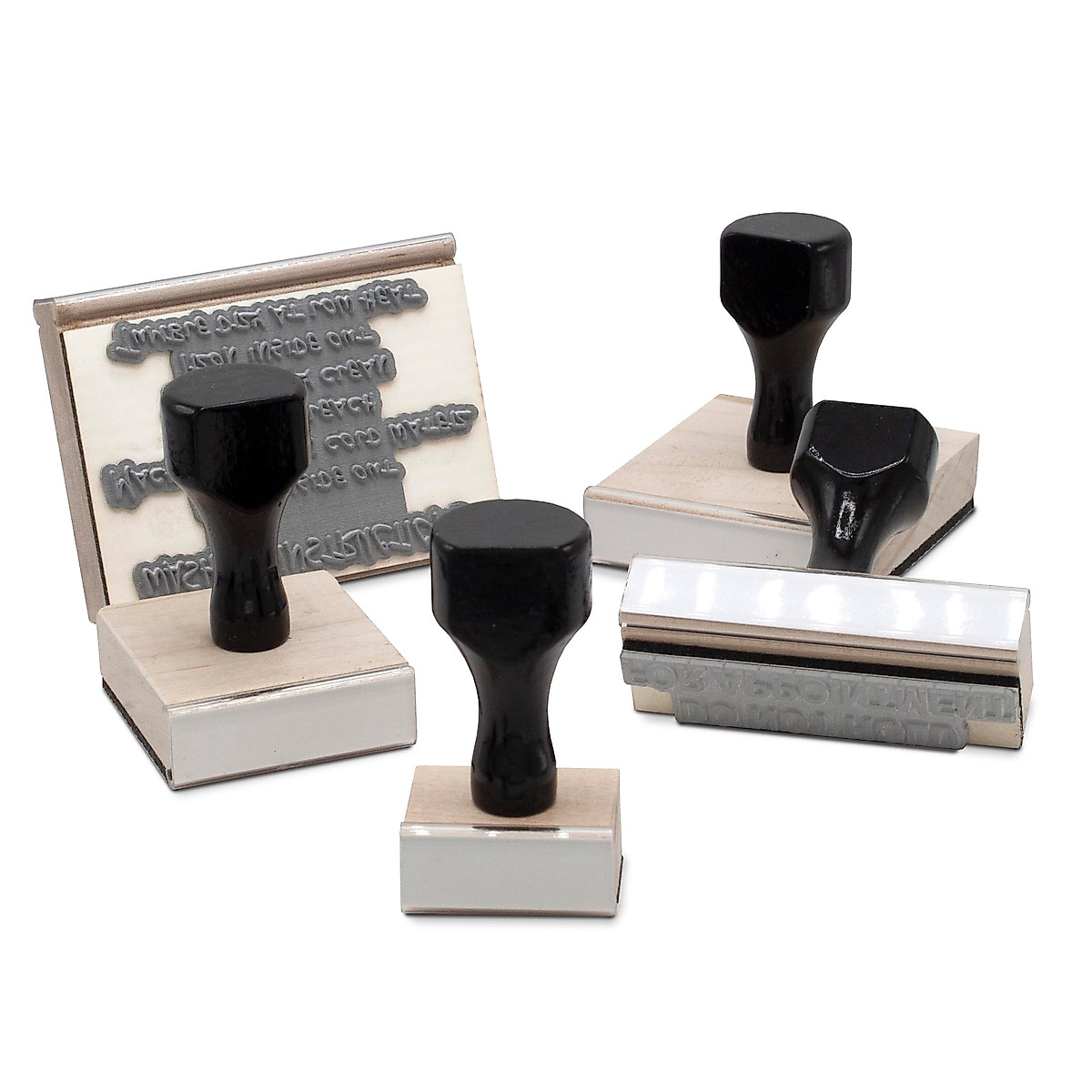 Infusion Traditional Wood Stamp with Black Wood Handle (2" x 3")