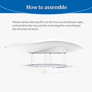 Pet Digital Scale Kitchen Weight Scale, Puppies and Kitten Scale Measures Small Animals with 22 lb/10 kg, Multi-Function Portable Electronic Scale Digital Weight