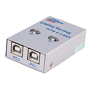 Premium USB2.0 True Automatic Sharing Switch - 2 Computers shares 1 USB device such as a priter, scanner, USB Hard drives,...