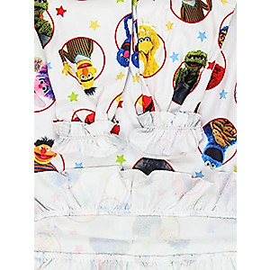 Sesame Street Elmo Infant Toddler Girls Granny Gown Nightgown (18 Months, White)