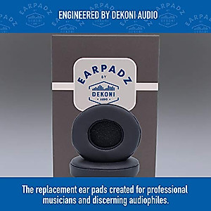 Earpadz Replacement for Beats Studio 3 and Studio 2 Ear Pads, Protein Leather Headphone Cushions (Midnight, Black, 1 Pair)