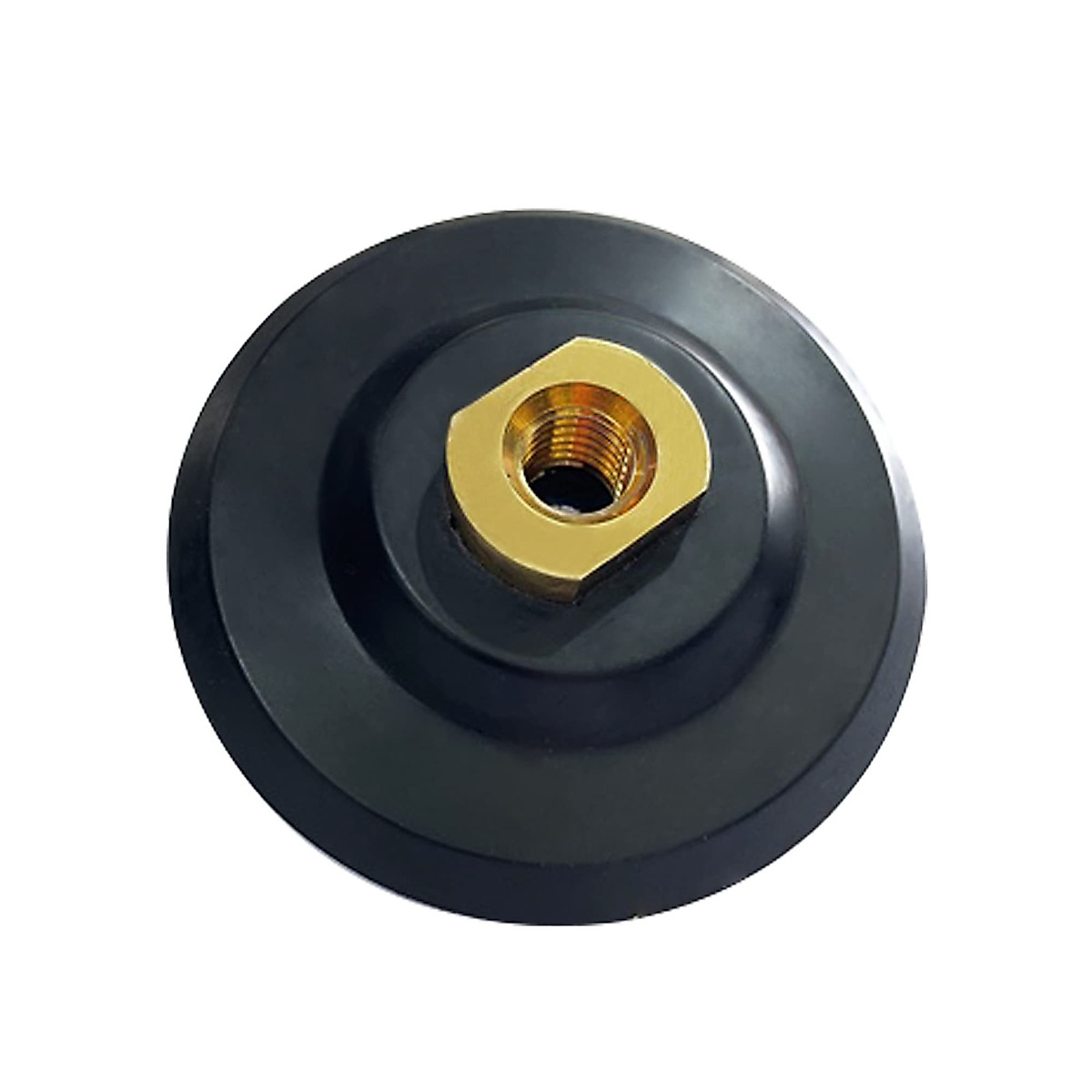 ComeFloor Rubber Backer Pad 4" Hook and Loop Rubber Backing Pad for Countertop Wet Dry Polishing - Arbor 5/8" 11, 4 Inch