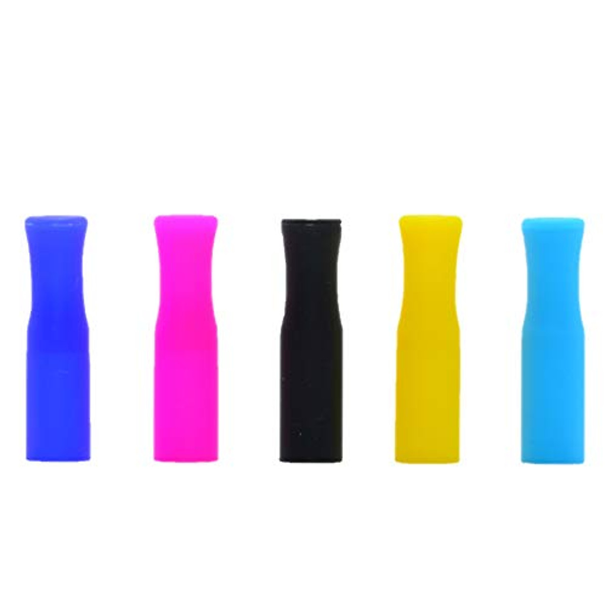 100pcs Straws Tips Reusable Silicone Straws Covers Food Grade Silicone Mouth Pieces Single Wrapped 6MM Outer Diameter Straws Tips Covers Silicone Tips for Metal Straws Stainless Steel Straws