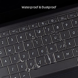 Keyboard Cover for 15.6" MSI GS66 Stealth 10SFS 10SGS Gaming Laptop,15.6 inch MSI GE66 WS66/MSI Stealth 15M/Summit B15 A11M/Modern 15 Laptop, MSI Prestige 14 15/MSI Creator 15 Keyboard Skin-Clear