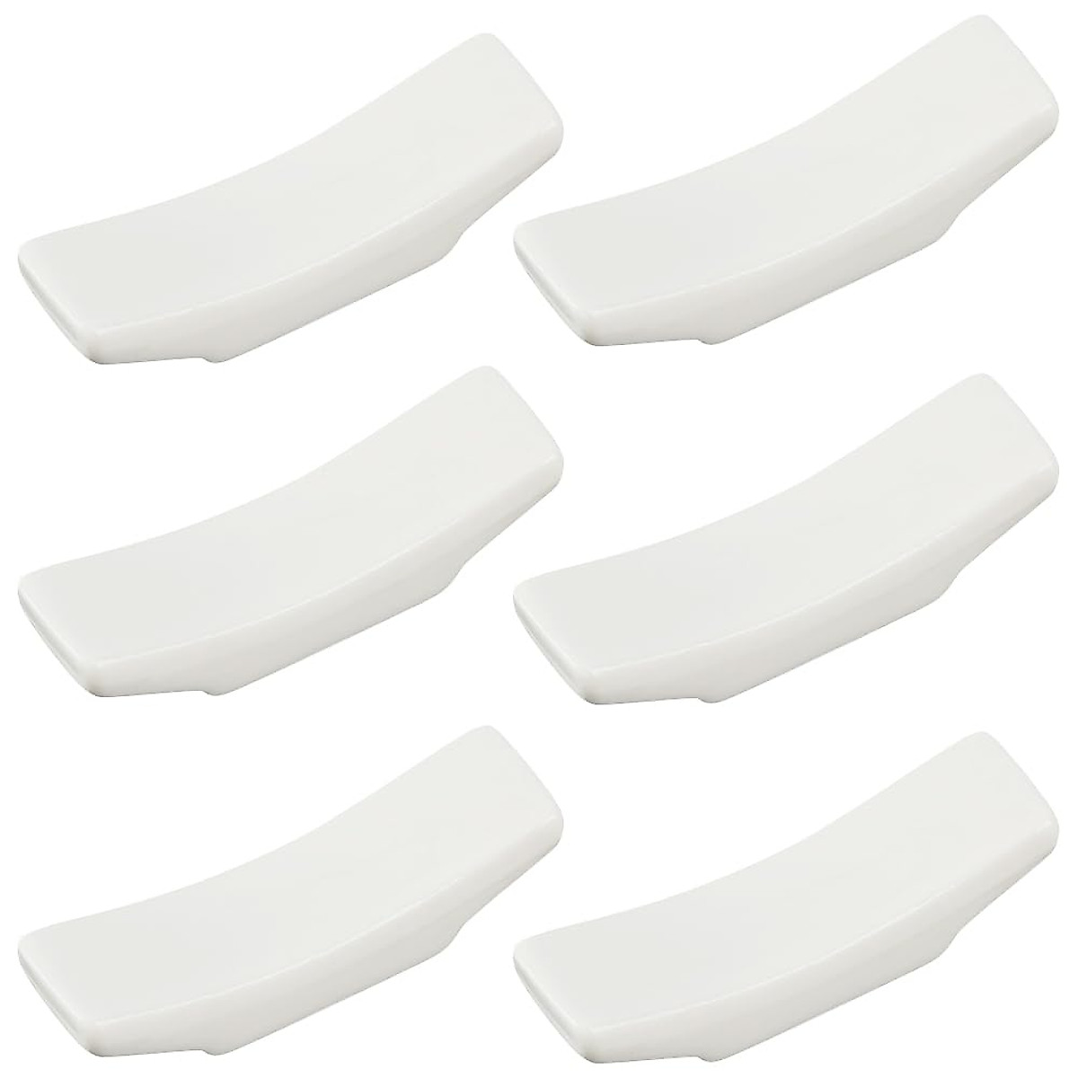 CRASPIRE 6Pcs Ceramic Chopstick Rests Japenese Chopsticks Holders White Chopsticks Stands for Home, Hotel, Restaurant Durable Chopsticks Holders, Spoon Fork Stand Rack Set Decoration Kitchen Gift