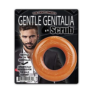 Gentlemen’s Gentle Genitalia Scrub Deluxe - Novelty Soap for Men, Funny Stocking Stuffer, Yellow, Lg