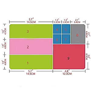 Sooyee Clear Makeup Organizer,9 Spaces Vanity Organizer Cosmetic Display Cases for Lipstick,Makeup Brushes and Skin Care Products,Plastic Makeup Storage