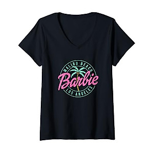 Barbie - Malibu Beach Los Angeles V-Neck T-Shirt