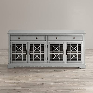 Craftsman 70" Media Unit, 70"W X 19"D X 32"H, Earl Grey Finish, (Set of 1) (375-9)