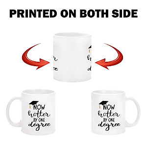 Cabtnca Graduation Gifts for Him Her, Now Hotter by One Degree Mug, Gifts for College High School Graduates, Men's Female College High School Graduation Gifts for Friends, 11 Oz White