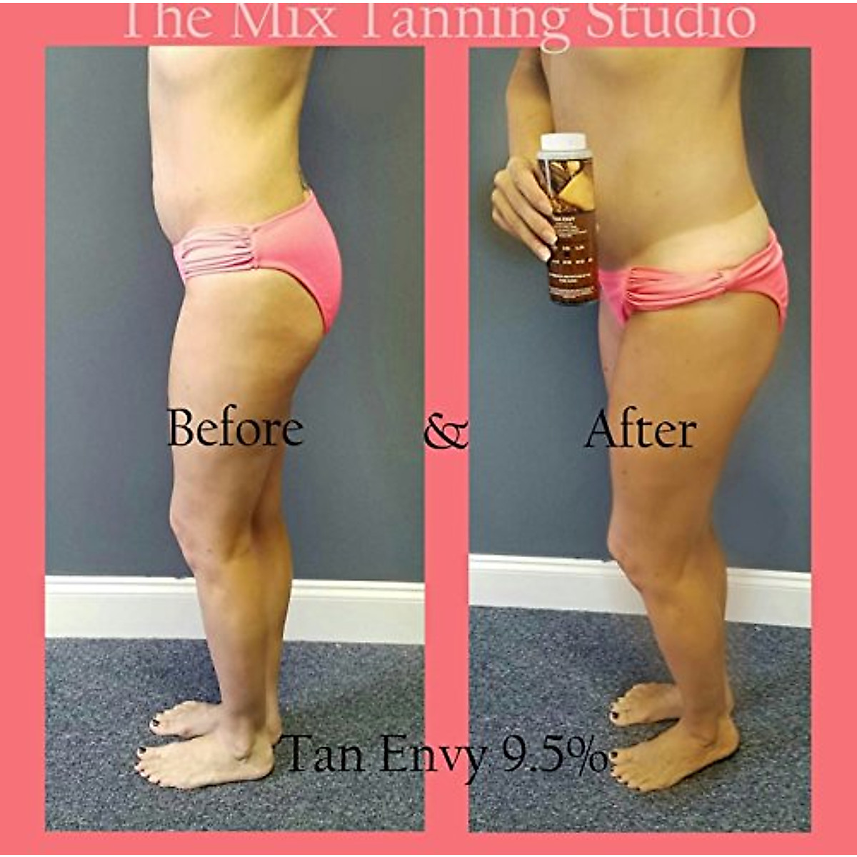 Tan Envy European Blend Dark 11.5% DHA Sunless Airbrush Spray Tanning Solution 32 oz