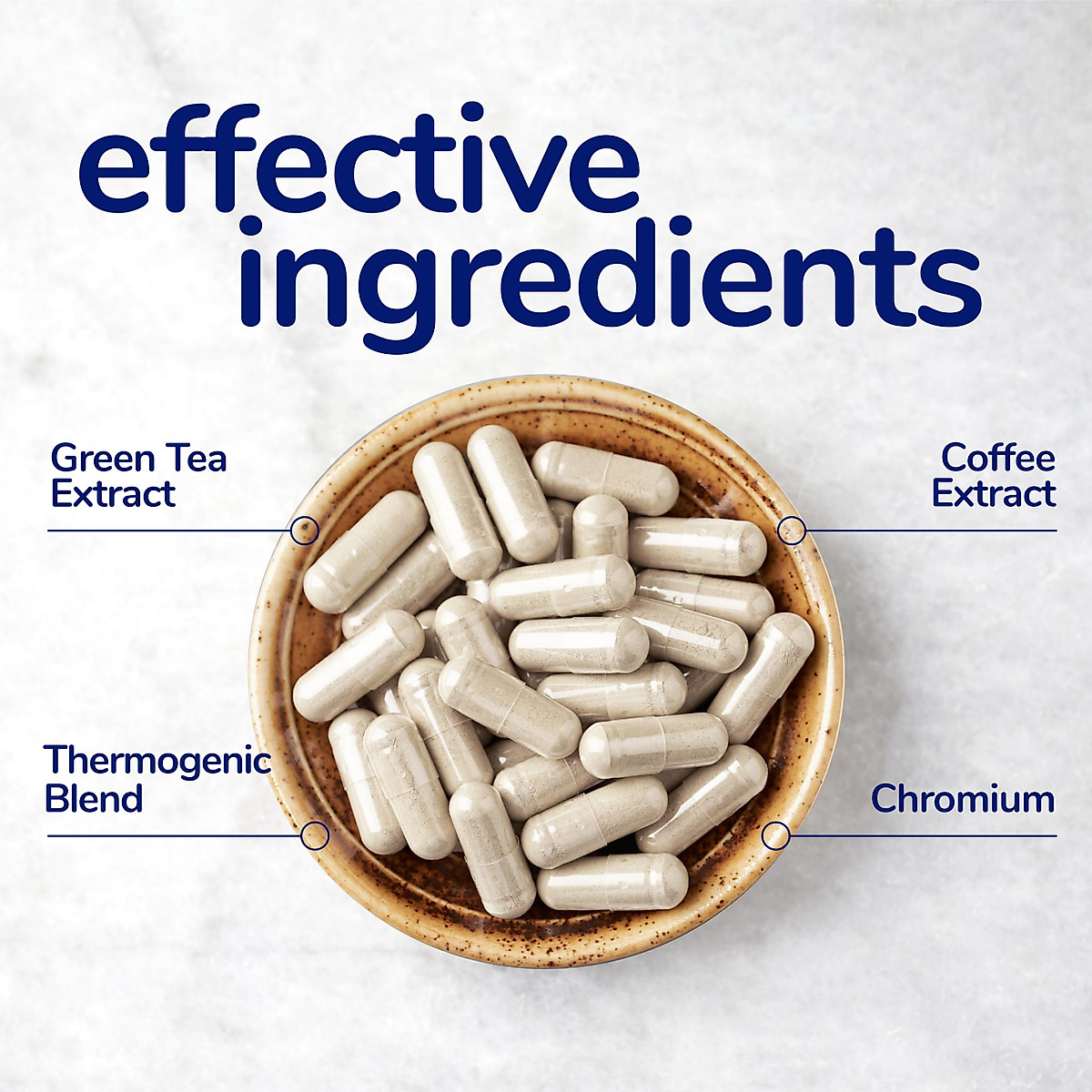 her own Boost, Helps Boost Energy, Supports Metabolism, Proprietary Thermogenic Blend, Green Tea Leaf Extract, Gluten and Soy Free, Vegan, 60 Capsules, 30 Servings, Small, Multi