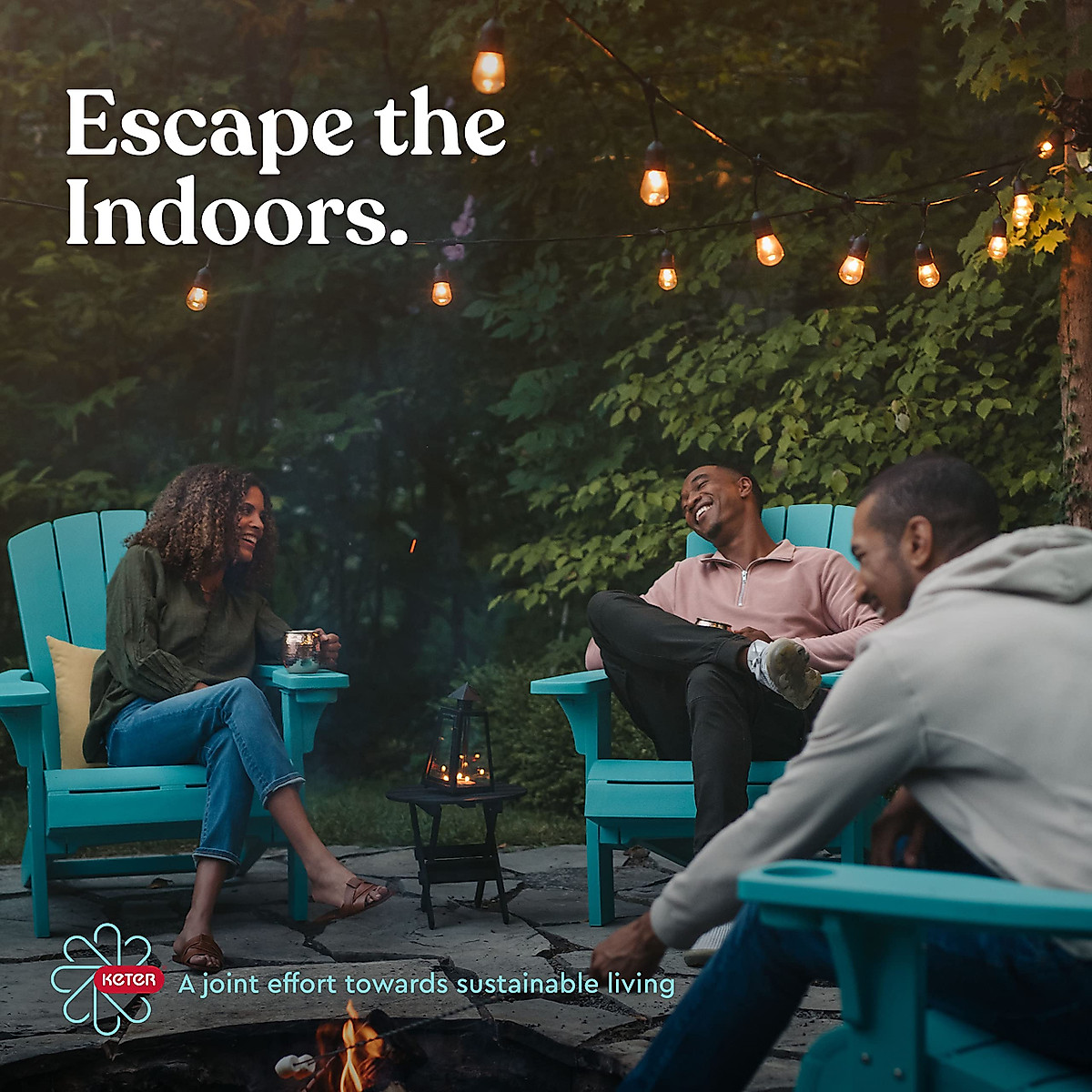 Keter City 30 Gallon Resin Deck Box for Patio Furniture, Pool Accessories, and Storage for Outdoor Toys, Grey