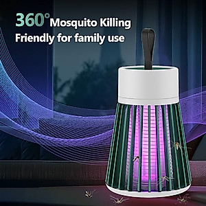 Bug Zapper Indoor Mosquito Dunks Mosquito Zapper Fly Traps Outdoor Fruit Fly Traps Portable Flying Insect Trap for Patio Garden Home Picnic Camping Green