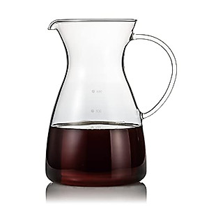 Hario Glass Coffee Decanter with Handle, 600ml, Clear