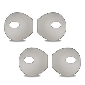 EKIND 4 Pcs Ear Cover Tips Anti-Slip Silicone Soft Replacement Sport Earbud Tips Compatible for iPhone 7 / 6S / 6 Plus / 5S / 5C / 5 Headphones Earphones Protective Accessories Tips (Gray)