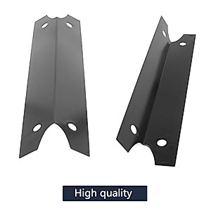 Hongso 16 3/4" Porcelain Steel Heat Plate Shield Tent, Burner Cover Gas Grill replacement for Brinkmann 4040, Charmglow Models 600-7100-0, BMHP1BBQ Vaporizor Flavorizer Bar (4-Pack)