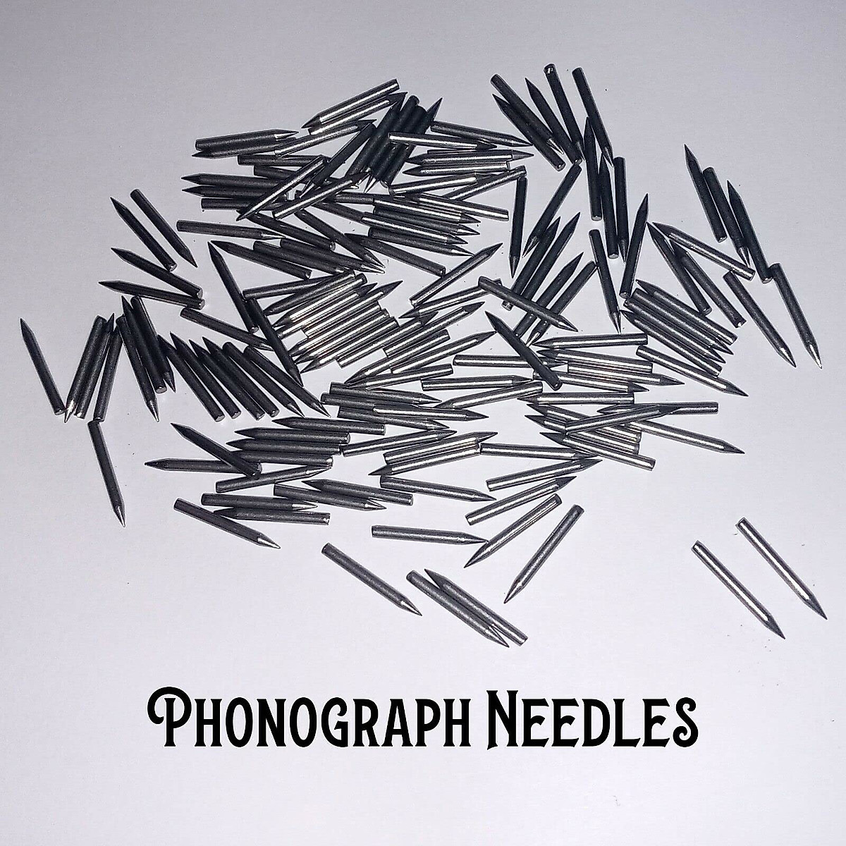 300 Loud Tone Phonograph Needles, per pack. Steel Needles For Gramophone and Phonographs – Turntable Replacement Stylus Needles