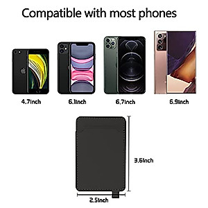 FYY[2 Pack]Phone Lanyard,Universal Crossbody Cell Phone Lanyards with Card Holder,[3M Adhesive][Adjustable Shoulder Neck Straps]Cell Phone Lanyard Compatible with iPhone,Samsung and Smartphones-Black