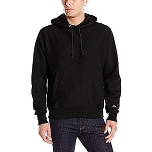 Champion Men's Reverse Weave Pullover Hoodie, Black, L
