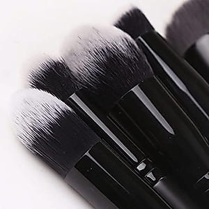 Makeup Brush Foundation Brush Face Brush Concealer Black Makeup Brushes Set Eye Face Cosmetic Foundation Powder Blush Eyeshadow Kabuki Blending Make up Brush Beauty Tool (Color : Black15pcs, Size :