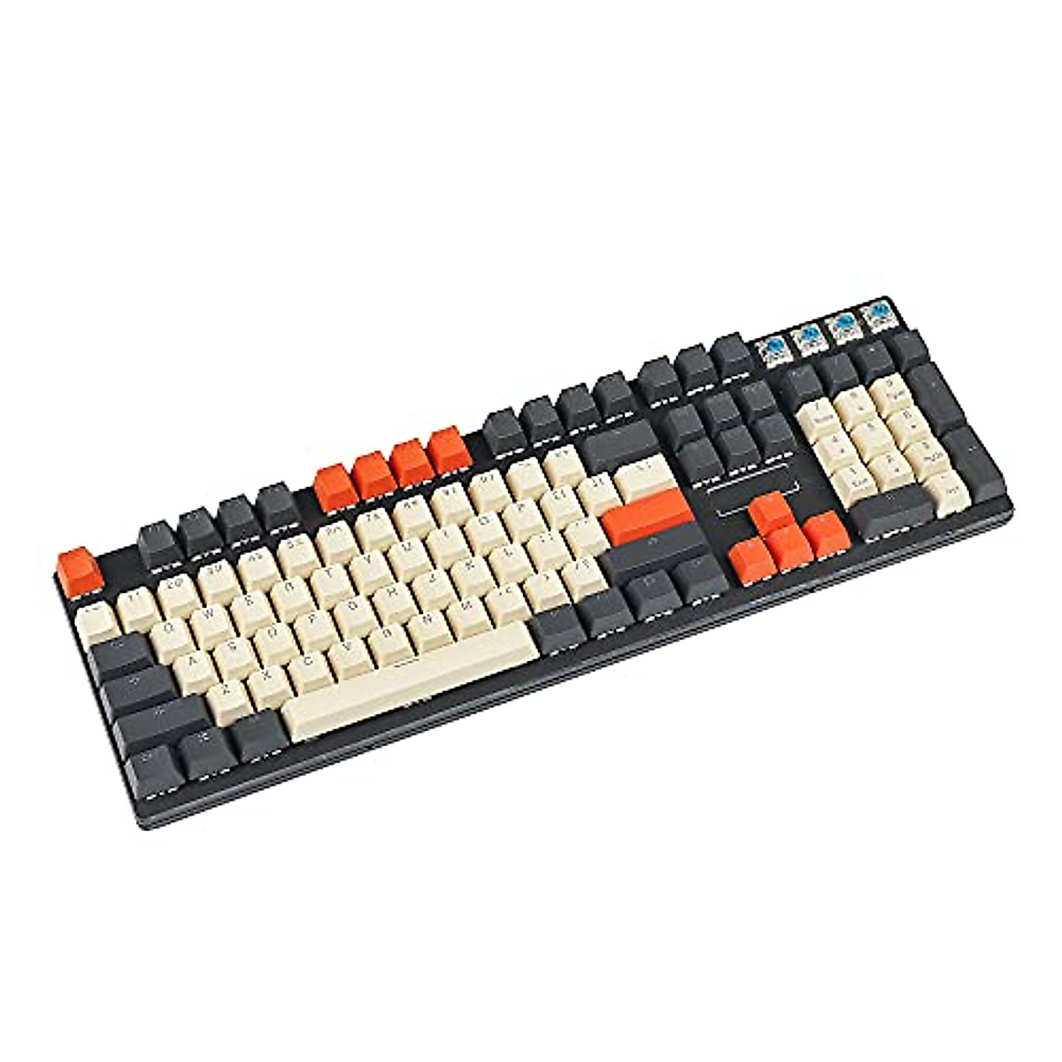 Carbon Miami PBT Double Shot Shine Through ANSI Backlit Keycaps for MX Mechanical Keyboard Melody 96 KBD75 68 61 87 104 Keychron(Only Keycap) (Carbon)