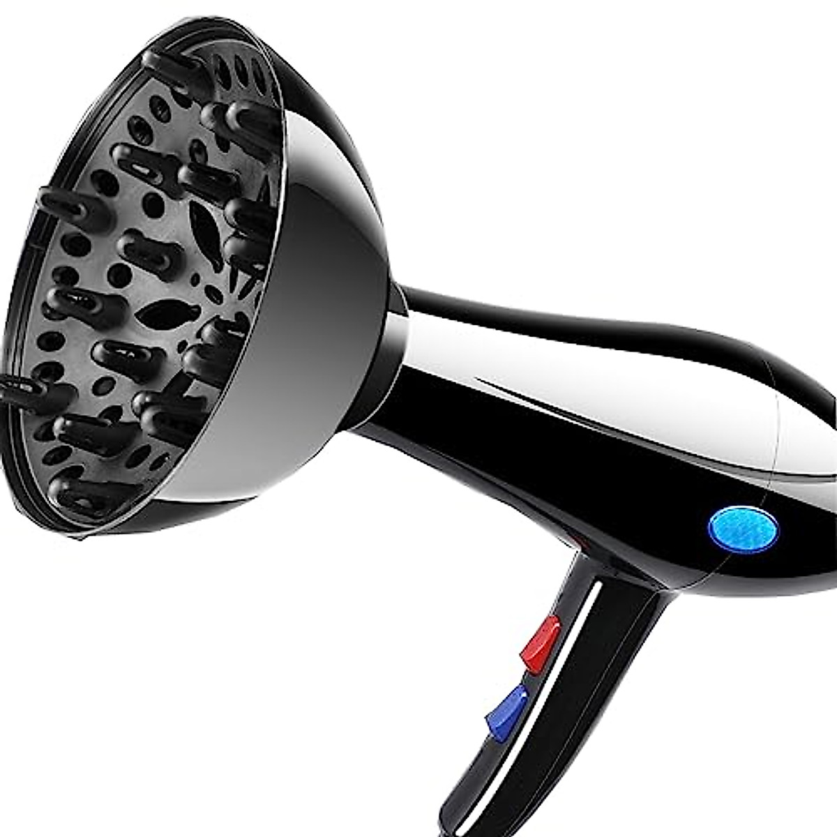 BinaryABC Universal Diffuser Hair Dryer Attachment,Hair Dryer Diffuser Nozzle,Wavy Curly Hair Diffuser,Hair Dryer Cover(Black)