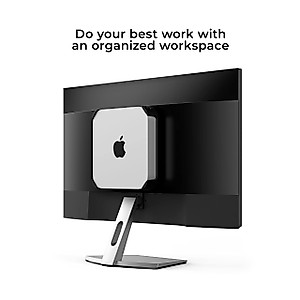 HumanCentric Mount Compatible with Mac Mini, Custom Mac Mini Mount. Wall Mount, Rack Mount, Mac Mini Under Desk Mount, Mac Mini Mount Behind Monitor Mac VESA Compatible Mac Mini Monitor Mount