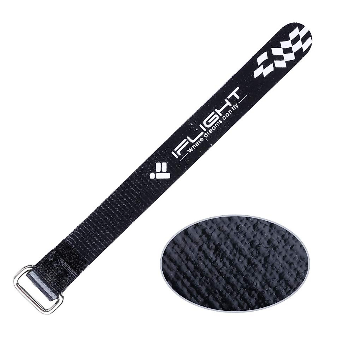 iFlight 5pcs RC LiPo Battery Straps 10x100mm Rubberized Straps Non-Slip for Tiny Whoop Quadcopters Indoor Micro FPV Racing Drone (Black)