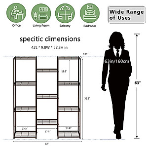 YUJCHMTZN tall black Plant Stand Indoor Metal Plant Stands Outdoor Tiered Plant Shelf for Multiple Plants, 11 Tiers Plant Rack Holder Garden Shelves Flower Stand for Living Room Patio Corner