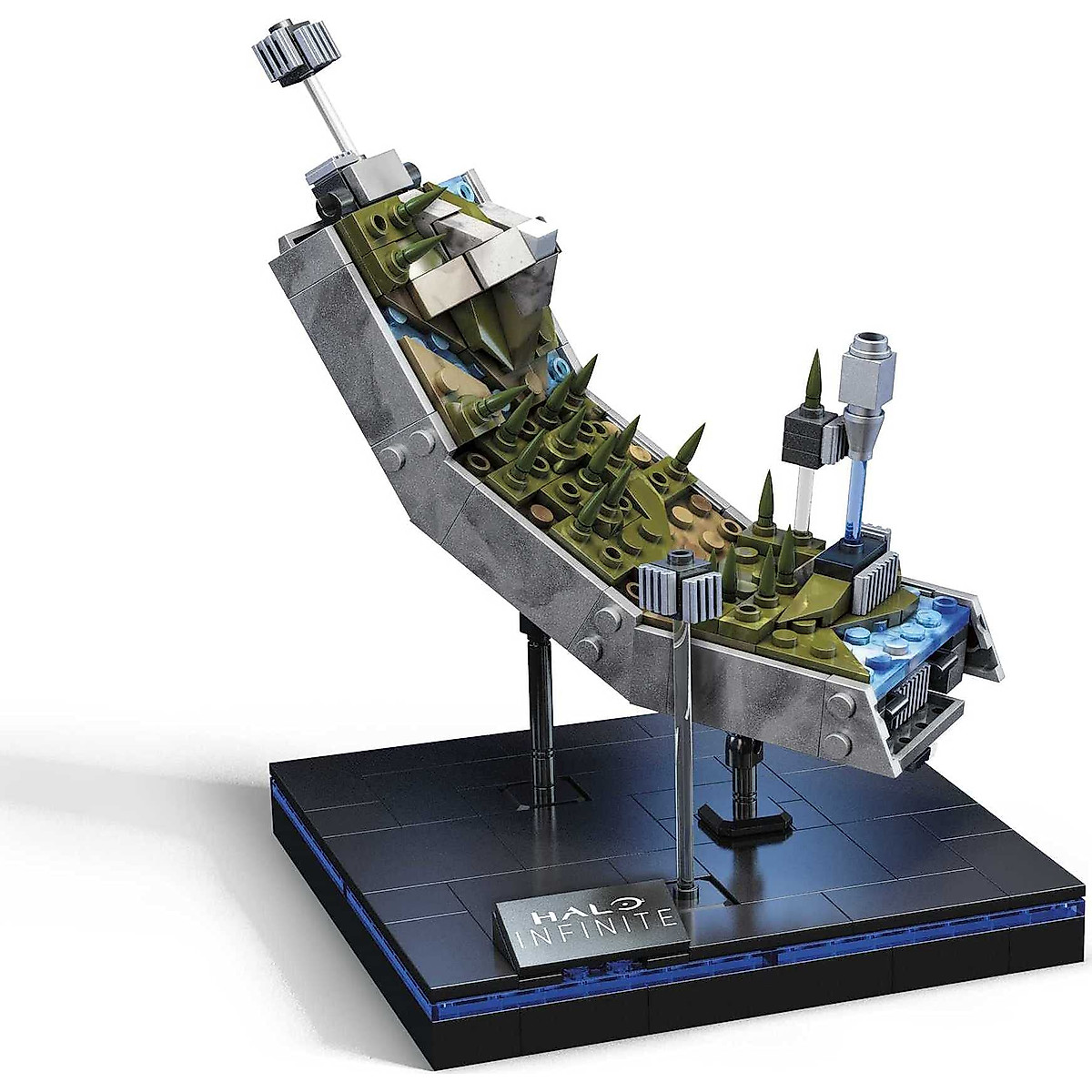 MEGA Halo Infinite Toy Building Set, Forerunner Ring Installation with 301 Pieces and Accessories, 5 Inches Tall, for Collectors