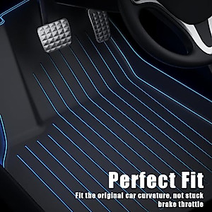 MIRAIDON Floor Mats for Tesla Model Y 2024-2020 with Cargo Liner, Deep Dish All Weather Floor Mats with TPE Cargo Trunk Accessories, Custom Floor Mats for Tesla Model Y (Set of 6, No Fit 7-Seat)