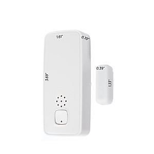 Doorsound - Freezer Refrigerator Door Left Open Alarm with Text Notification alerts, Phone Notifications, Adjustable time delay and Volume, Chime, Close Door Reminder | no hub | no Subscription